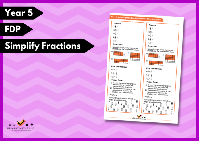 Primary Maths Hub | Year 5 – Fractions