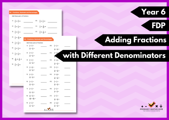 Year 6 – Fractions - Primary Maths Hub