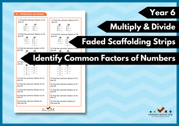 Primary Maths Hub | Year 6 – Multiplication and Division