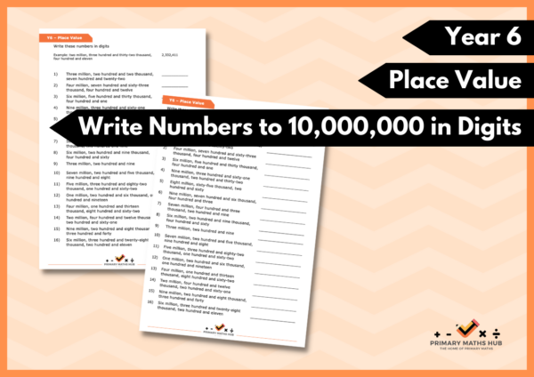 Year 6 – Place Value - Primary Maths Hub