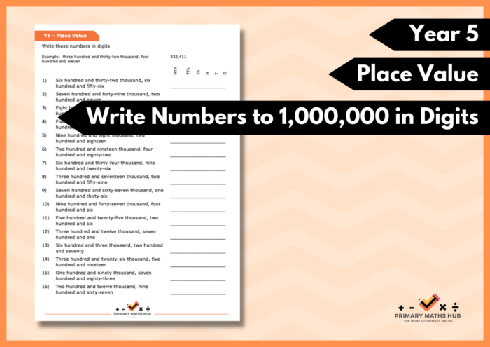Year 5 – Place Value - Primary Maths Hub