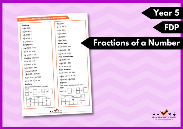 Year 5 – Fractions - Primary Maths Hub
