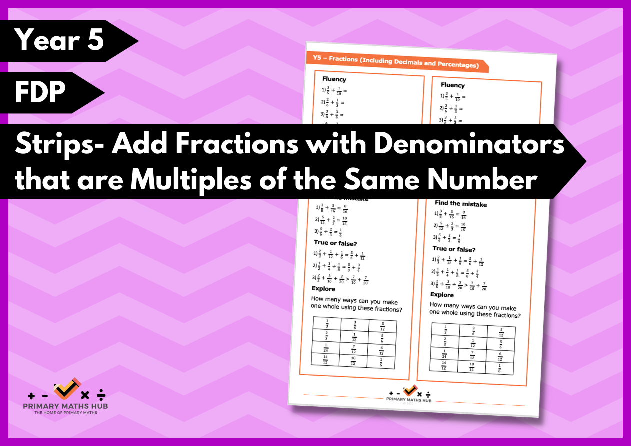 Year 5 – Fractions - Primary Maths Hub