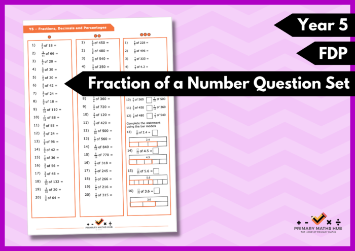 Year 5 – Fractions - Primary Maths Hub