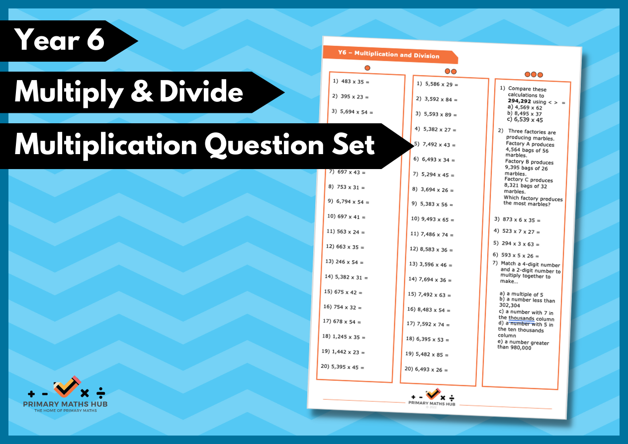 Year 6 – Multiplication and Division - Primary Maths Hub