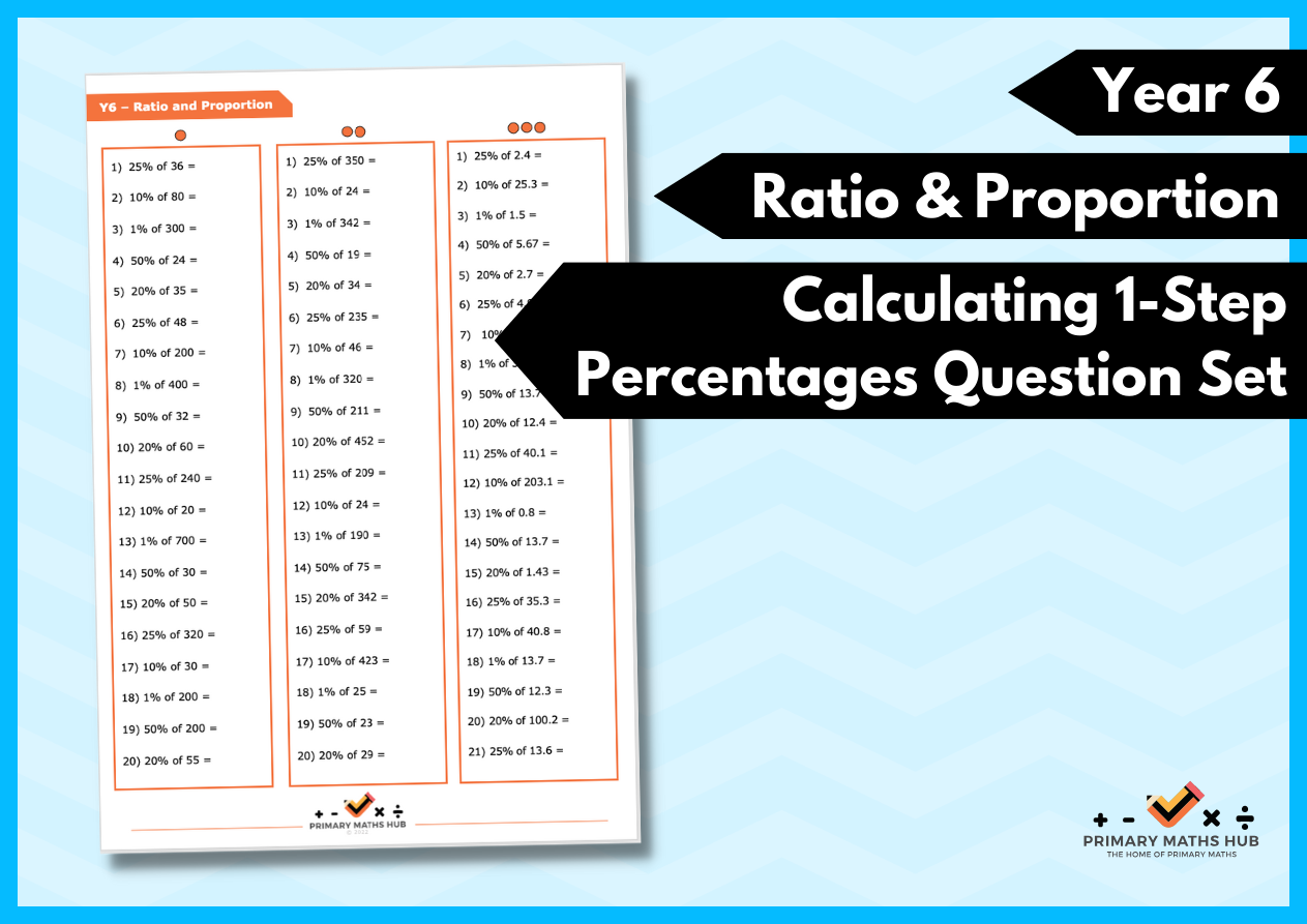 Year 6 – Ratio and Proportion - Primary Maths Hub