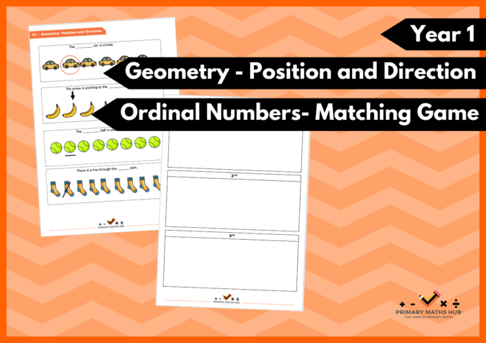 Year 1 – Geometry – Position and Direction - Primary Maths Hub